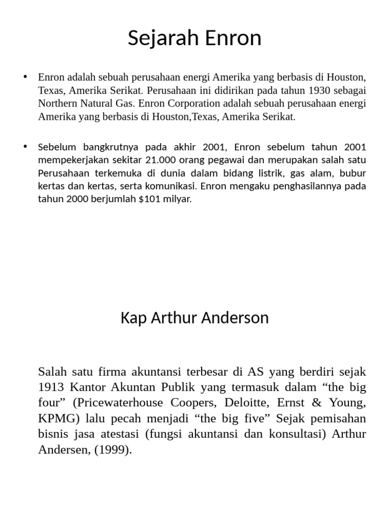 Kasus Enron | PDF