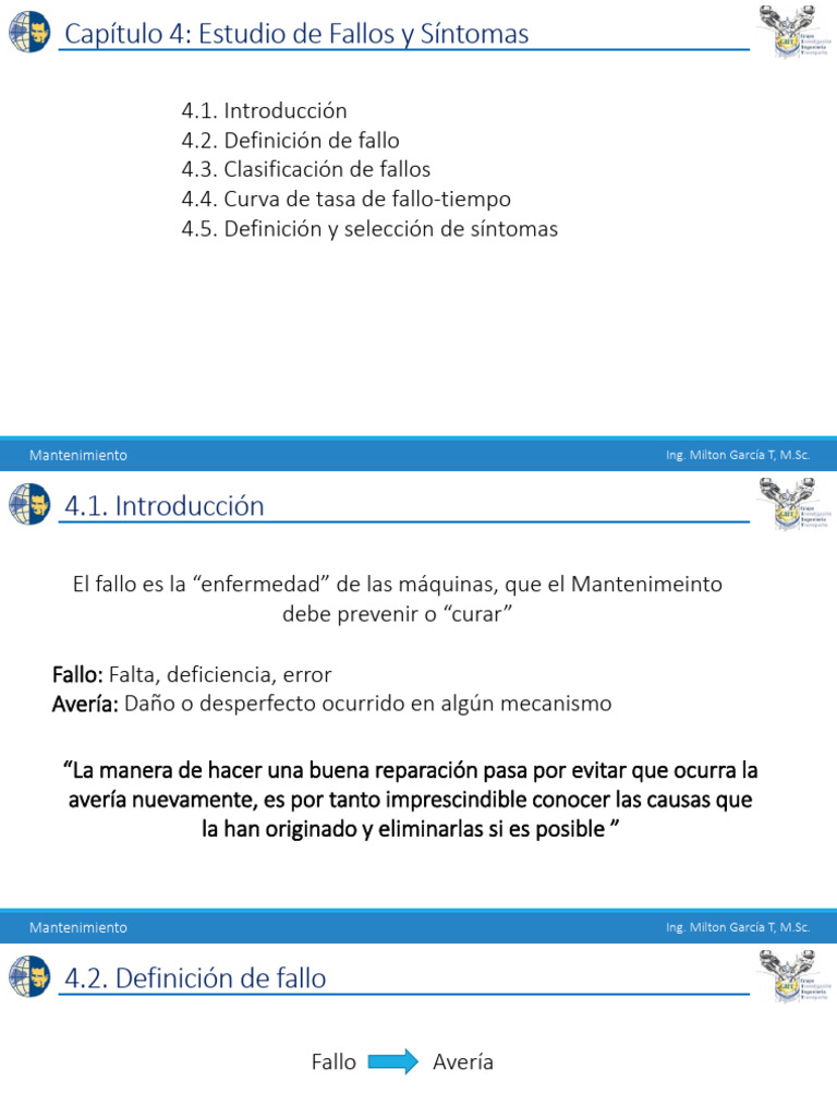 Cap 4 - Estudio de Fallos y Síntomas | PDF