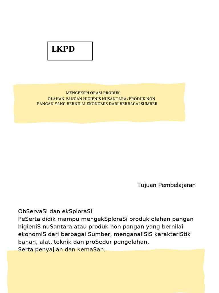 LKPD Pkwu Fase F | PDF