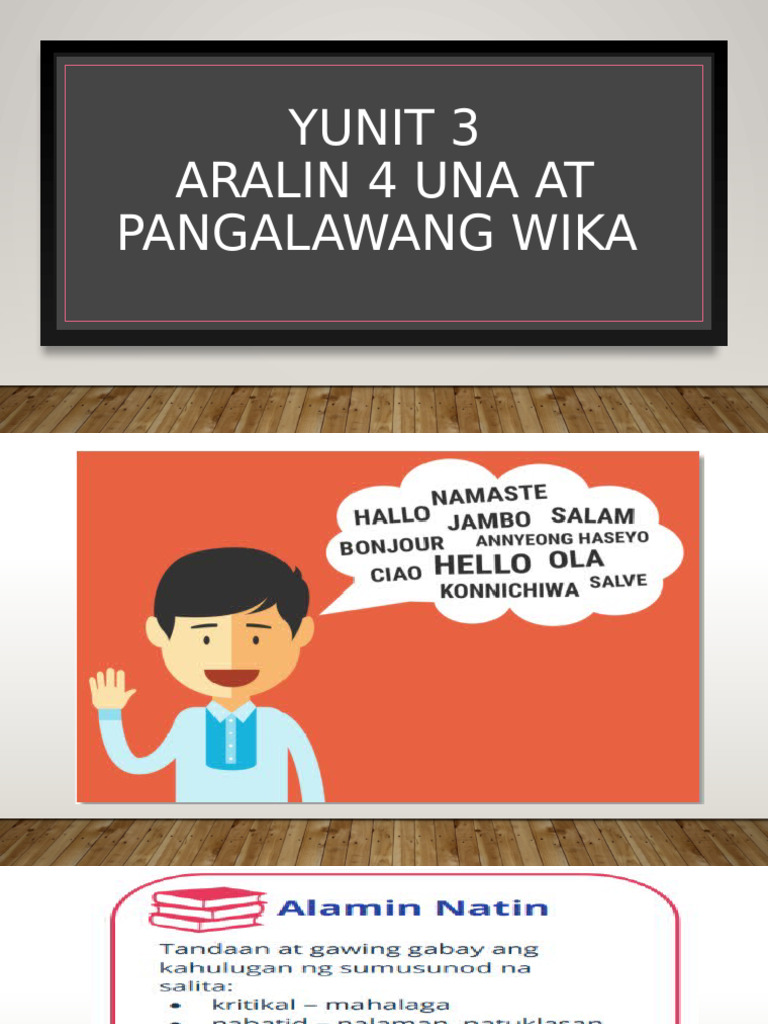 Yunit 3 Aralin 4 Komunikasyon | PDF