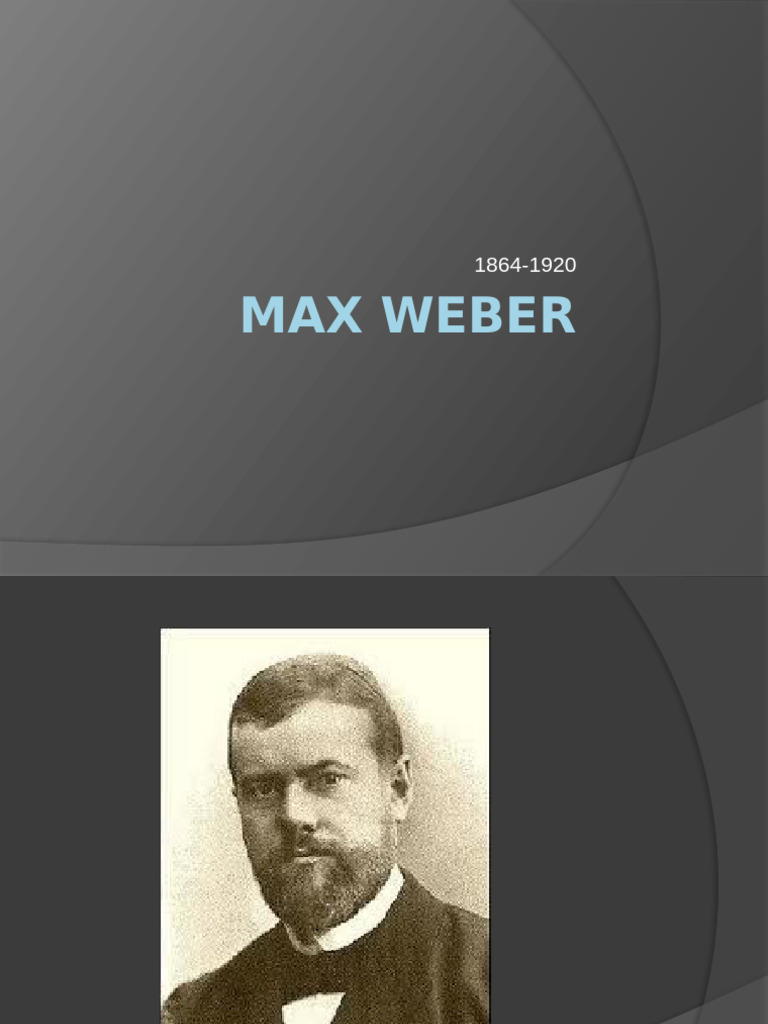 MAX WEBER | PDF