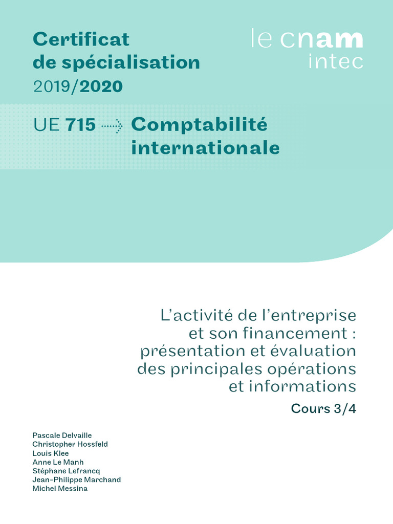 Cnam Intect Ifrs | PDF