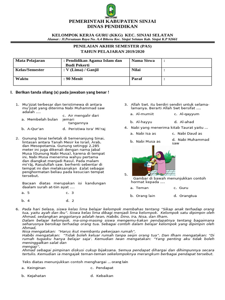 Pas Pai Kelas 5a | PDF