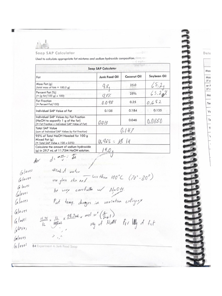 Soap SAP Calculator | PDF