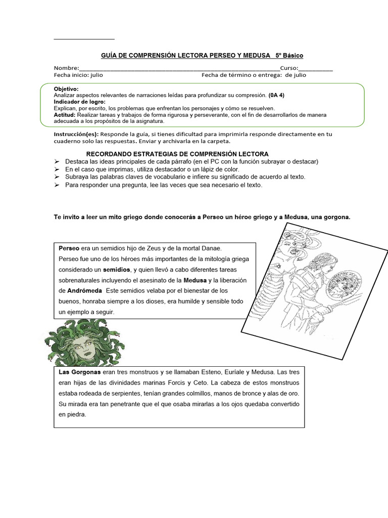 Mito Perseo y Medusa | PDF
