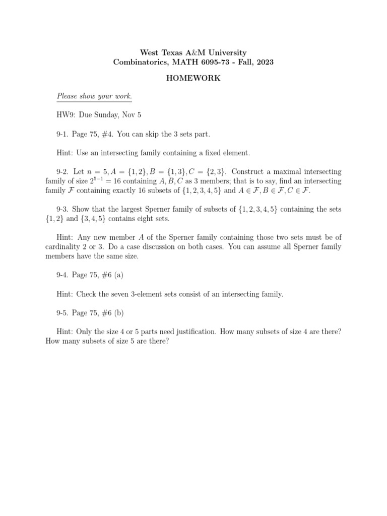 6095 Homework 13 | PDF