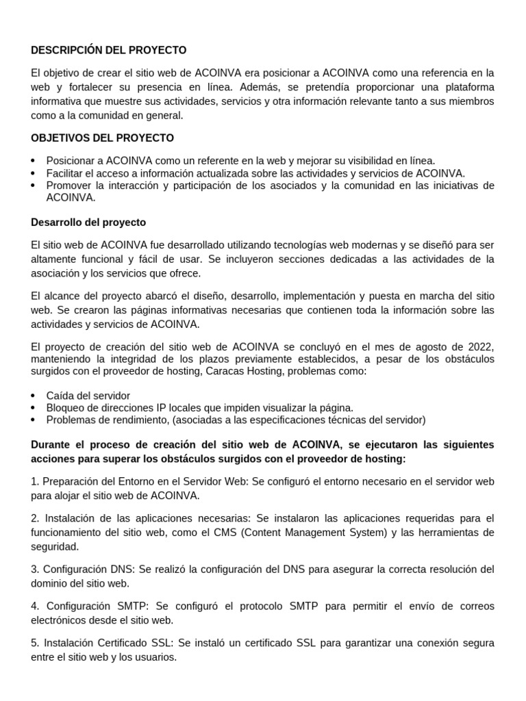 Resumen Informe | PDF