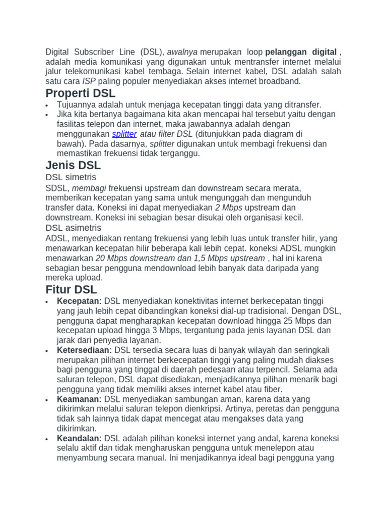 Digital Subscriber Line XII | PDF