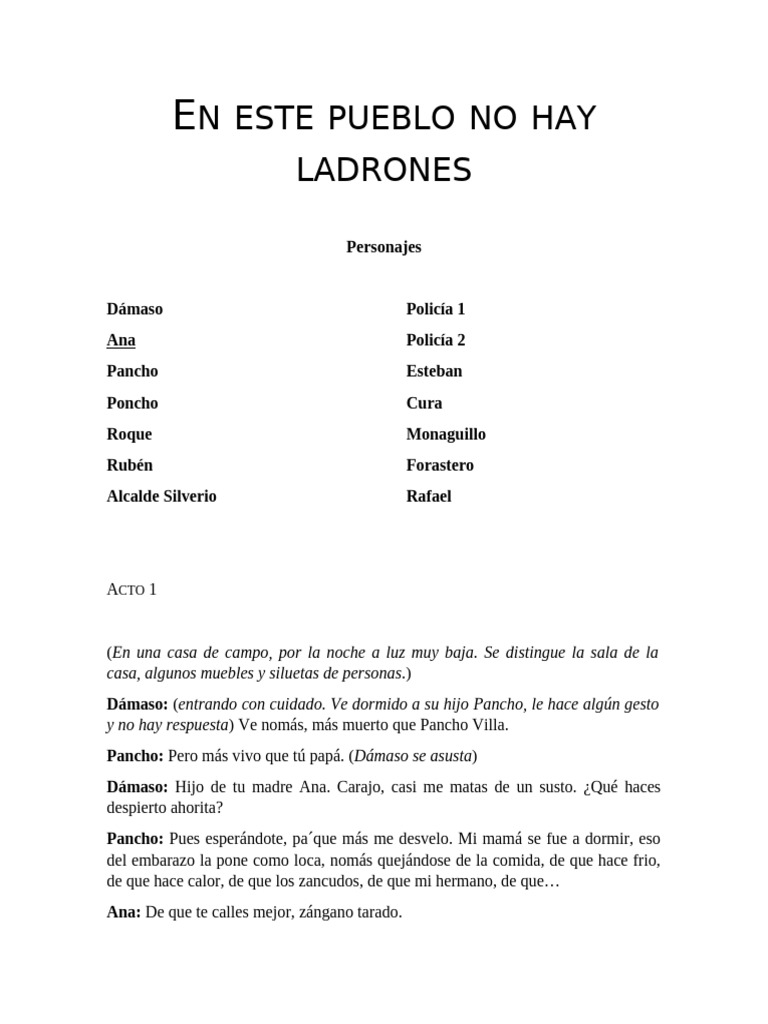 En Este Pueblo No Hay Ladrones - 080707 | PDF
