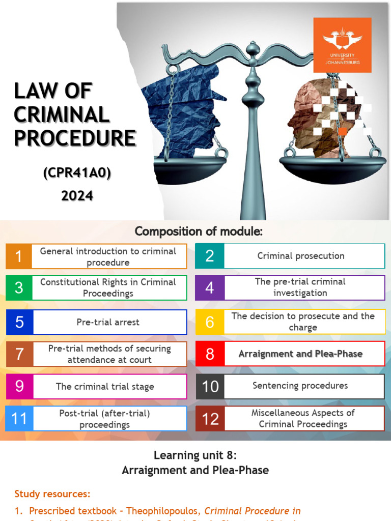 Unit 8. Arraignment Plea-Phase 2024 | PDF