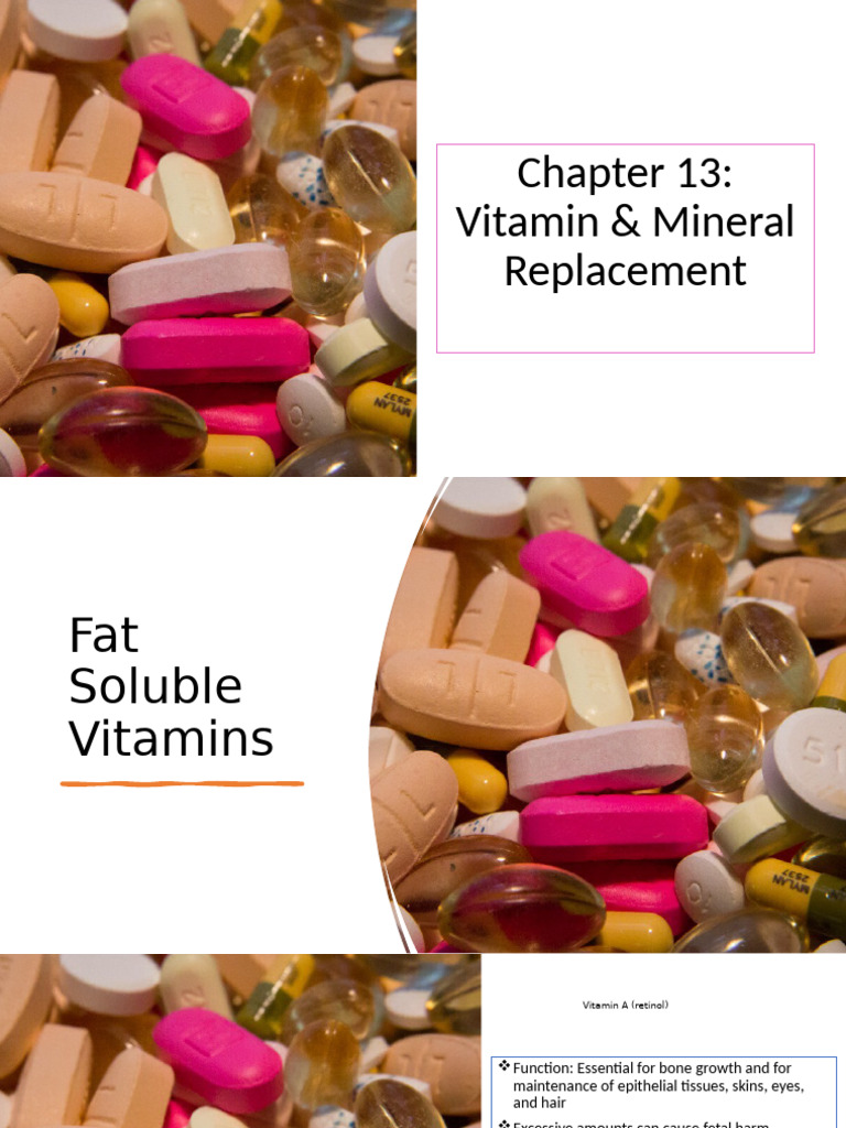 Chapter 13_Vitamin and Mineral Replacement | PDF