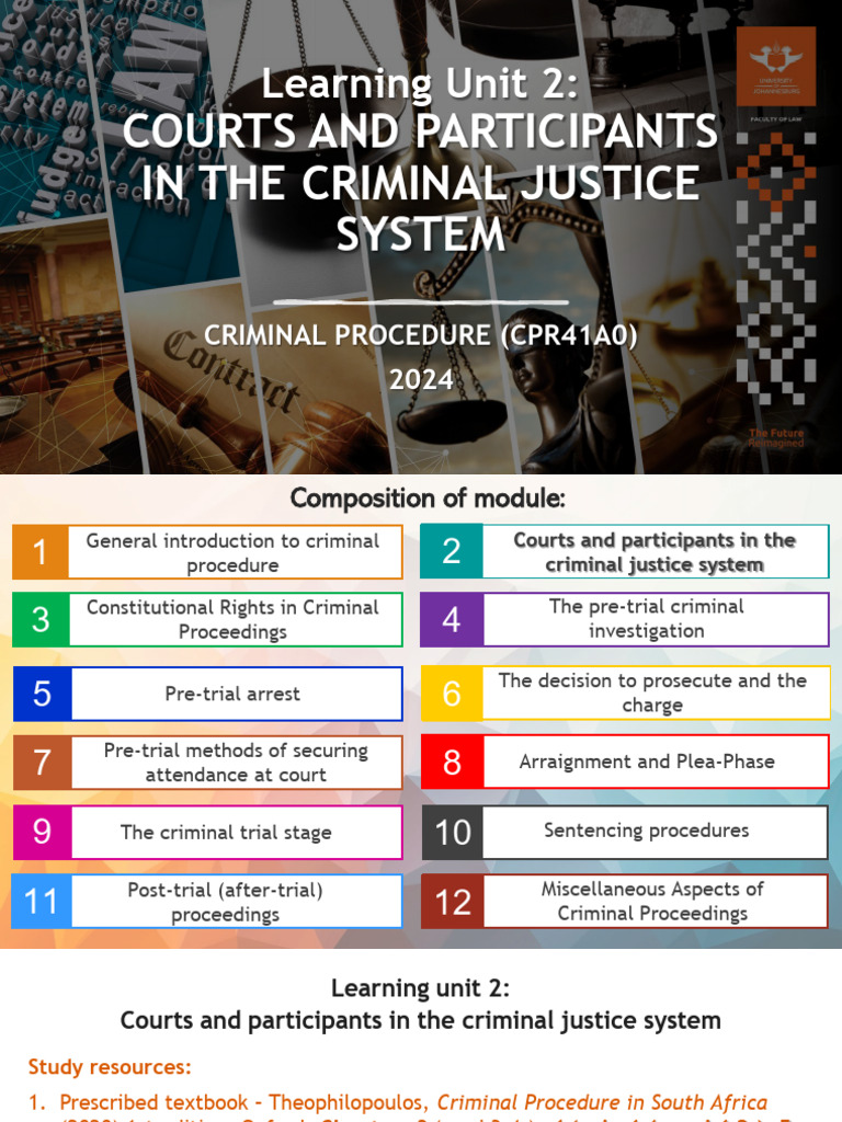 Unit 2. Courts and Participants 2024 | PDF