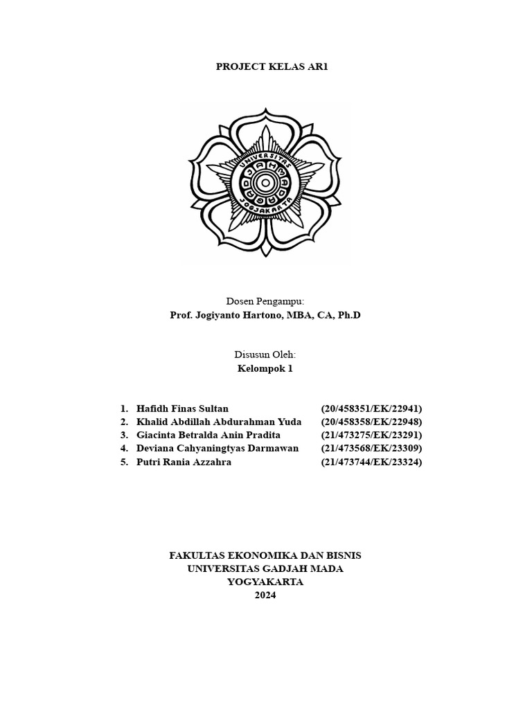 TPAI REG - Kelompok 1 - PROJECT 3 | PDF