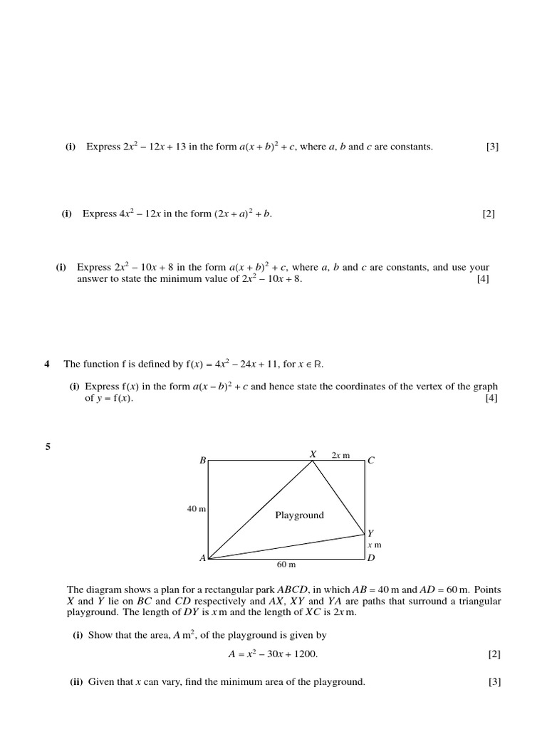 1 Quadratic | PDF