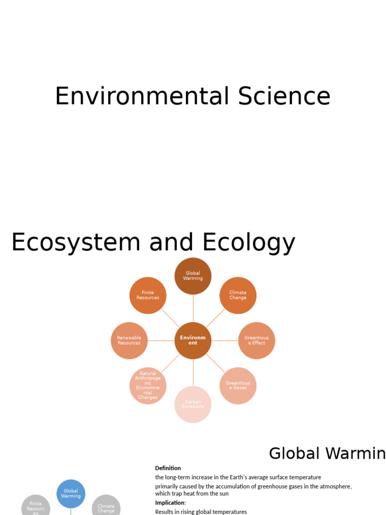 Basics of Environmental Science | PDF | Climate Change | Greenhouse Gas