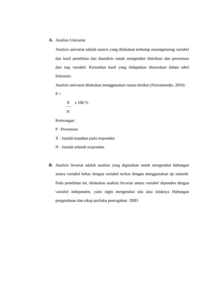 Analisis Univariat | PDF