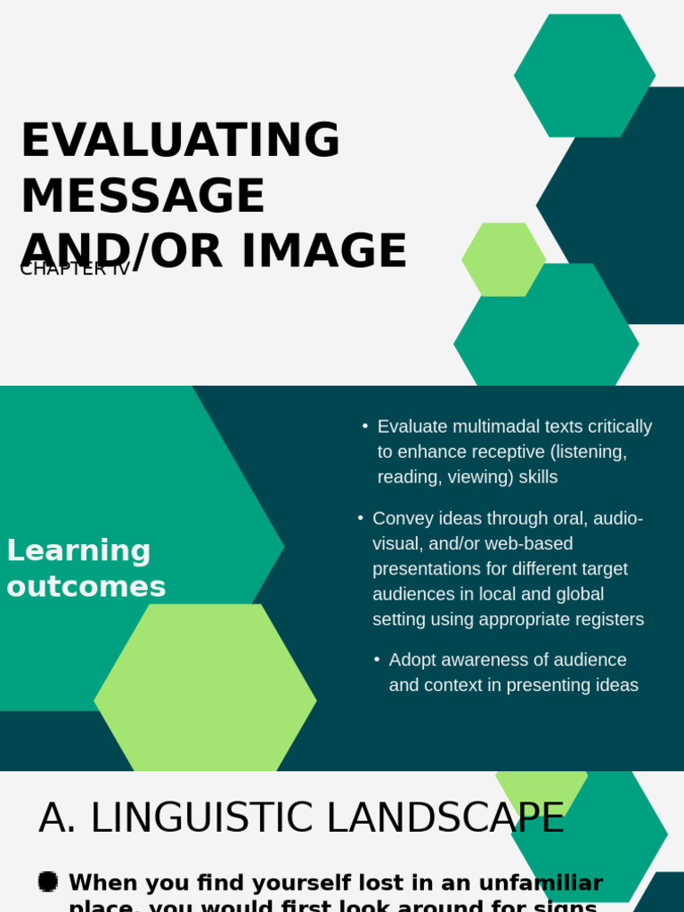 Evaluating Message and Image | PDF