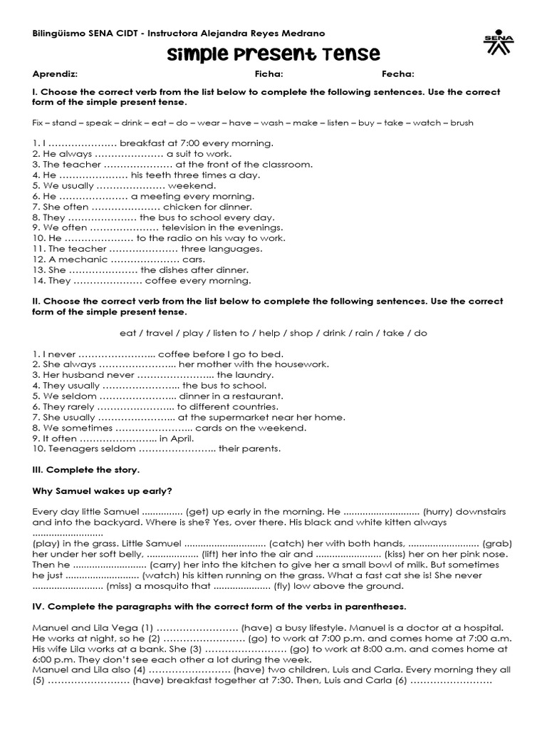 PRESENT SIMPLE | PDF