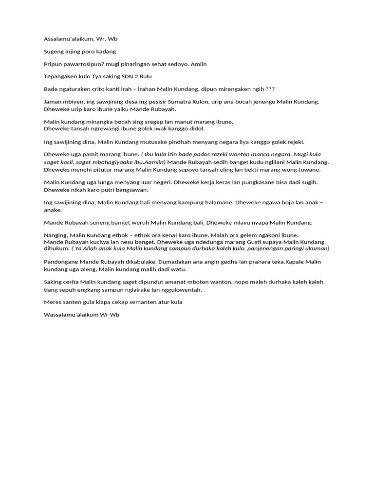 Teks Bertutur | PDF