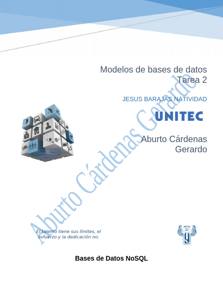 Modelos de Bases de Datos Tarea 2: Jesus Barajas Natividad | PDF
