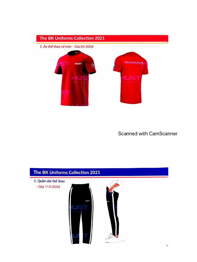 ĐỒNG PHỤC HỌC CHÍNH KHÓA K68 | PDF