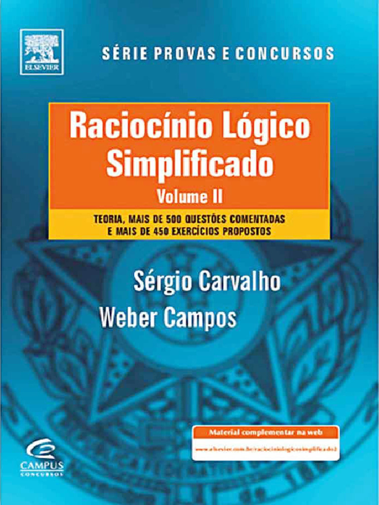 Provas e Concursos - Raciocinio Logico Simplificado 2 - SÉRGIO CARVALHO ...