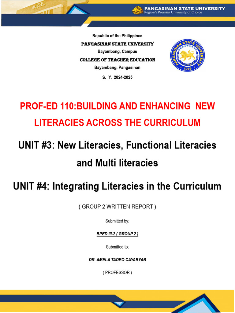 Unit 34 PPT Prof Ed 110 | PDF