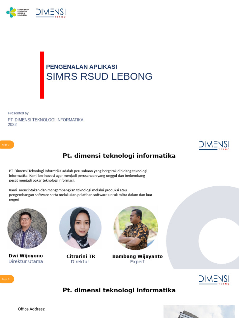 Pengenalan Aplikasi SIMRS | PDF