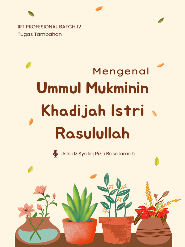 Mengenal Ummul Mukminin Khadijah | PDF