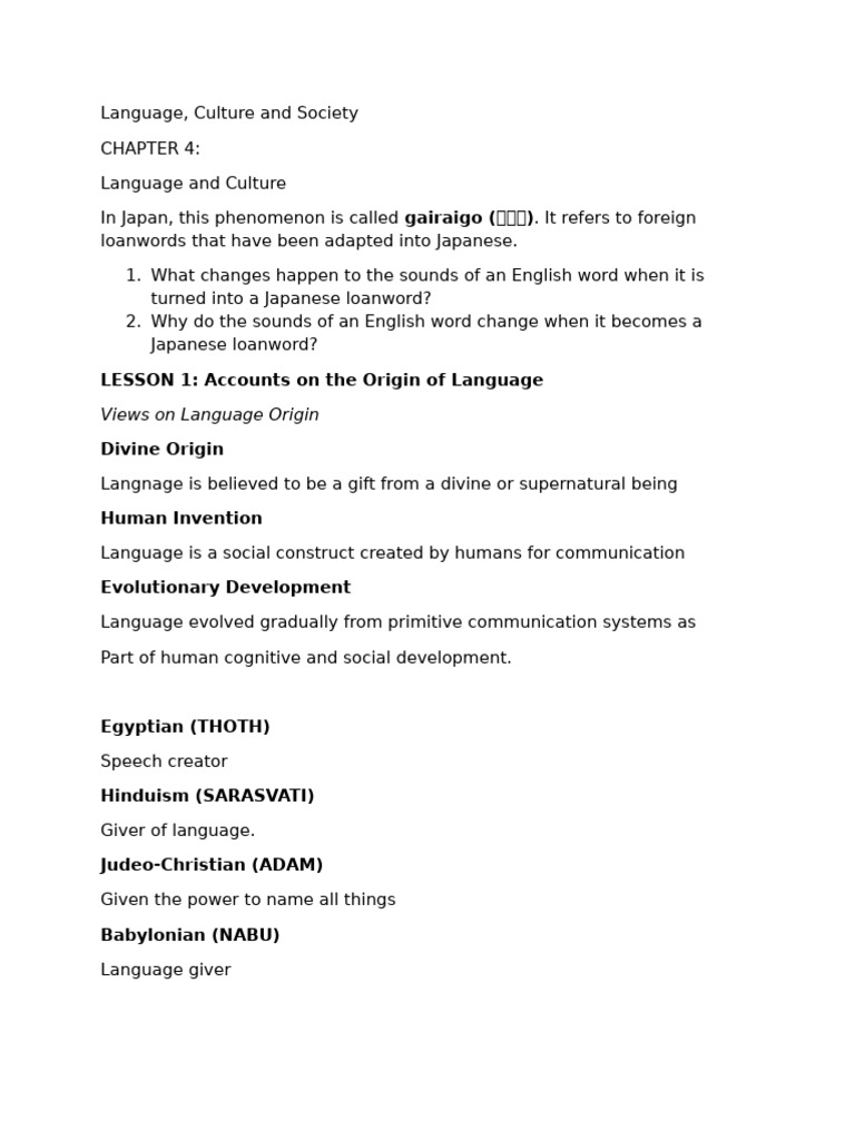 LCS CHAPTER 4 REVIEWER | PDF