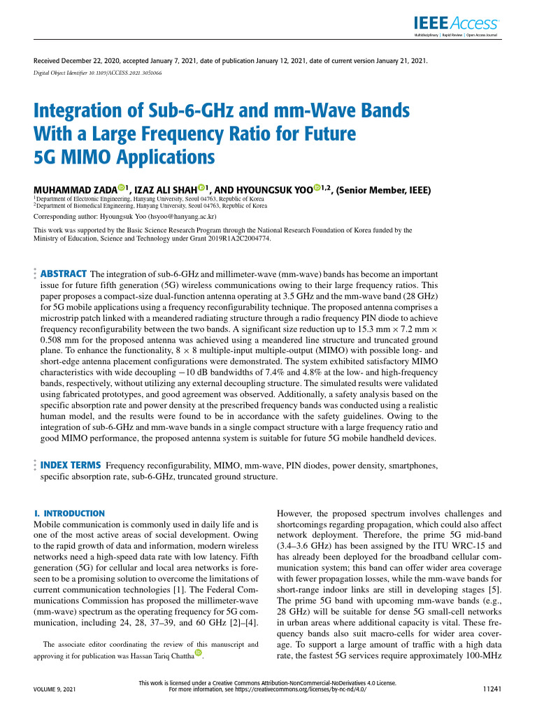 Integration of Sub-6-GHz and Mm-Wave Bands With A Large Frequency Ratio ...