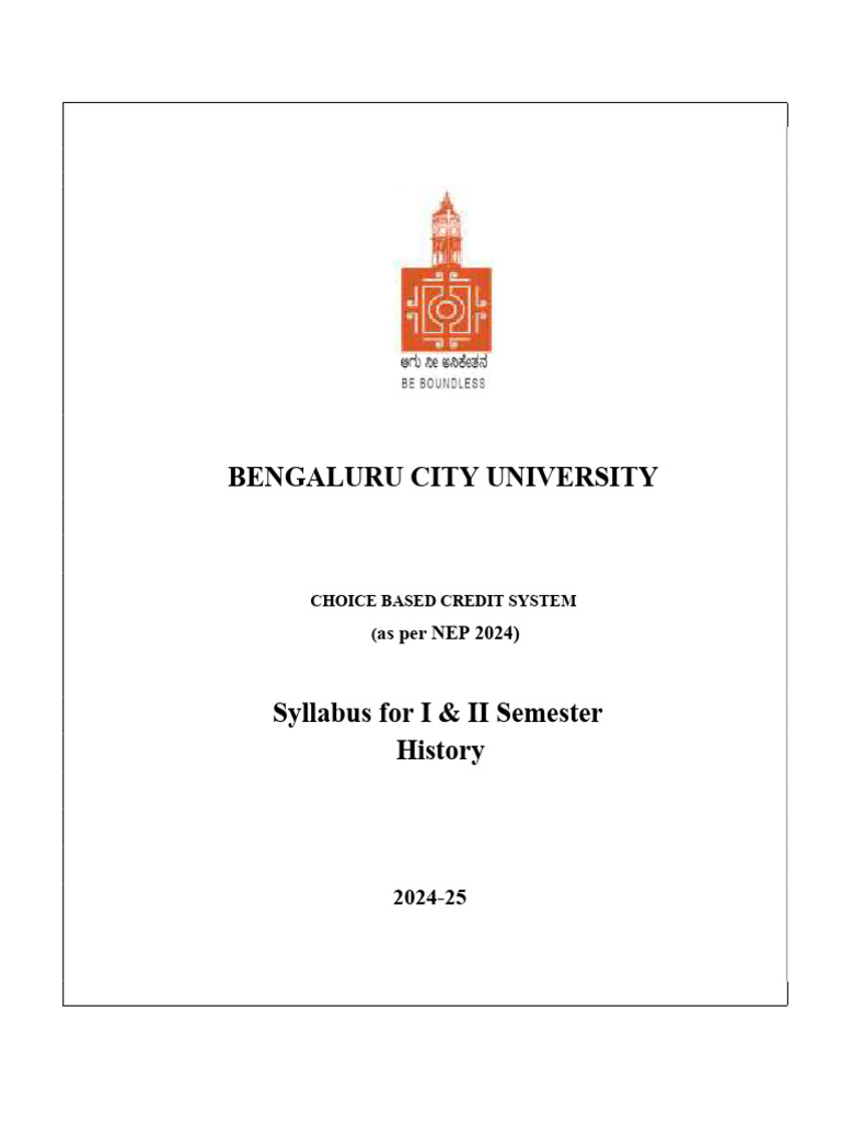 BA History UG Syllabus SEP | PDF