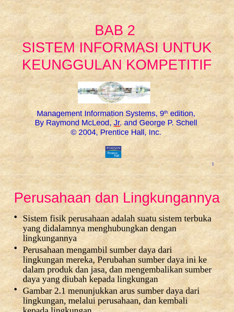 Sistem Informasi Untuk Keunggulan Kompetitif - Pertemuan 2 | PDF