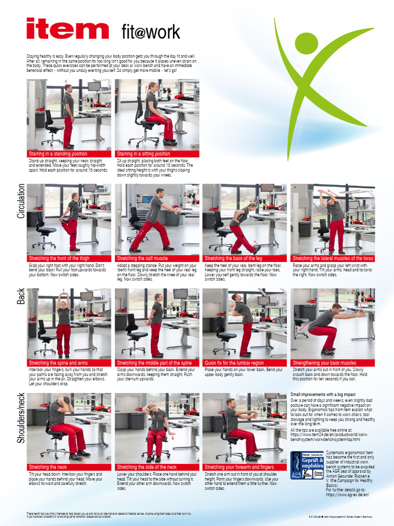 EXERCISES APS-Plakat_ErgonomischFitAtWork | PDF