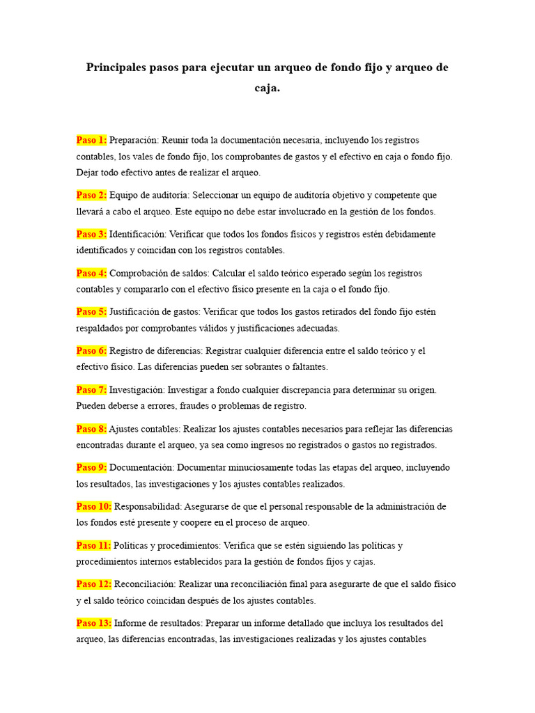 Sesión 6 Arqueo | PDF | Contabilidad | Auditoría