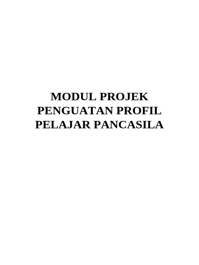 Contoh Modul p5 Hidroponik Uptd SDN 21 Perk Perlabian Fiks | PDF