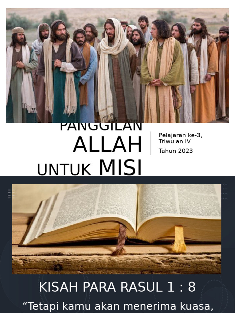 Pel 3-Panggilan Allah Untuk Misi | PDF