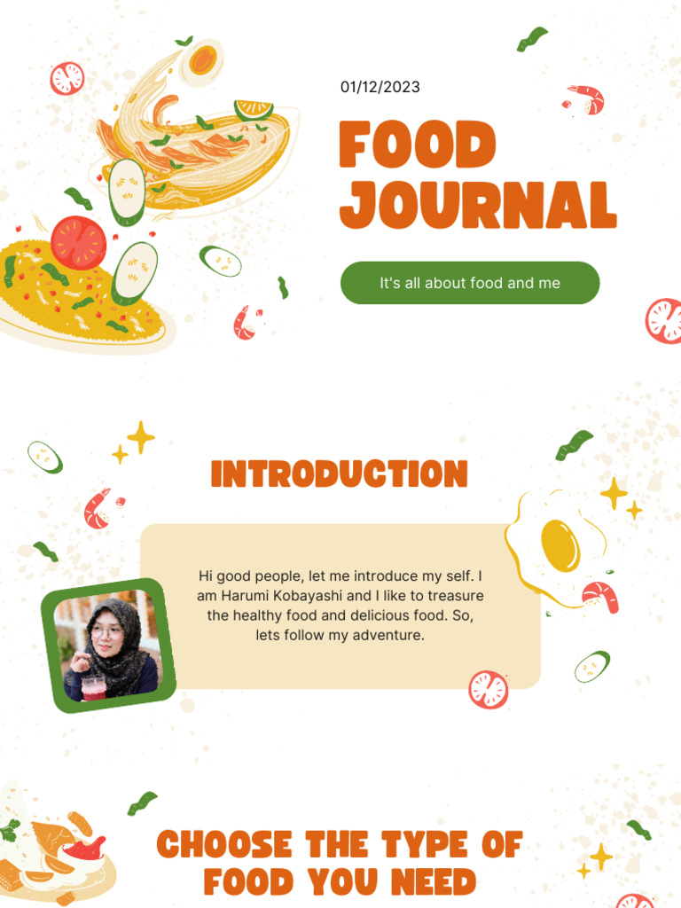 Colorful Illustrative Food Journal Presentation.pdf | PDF