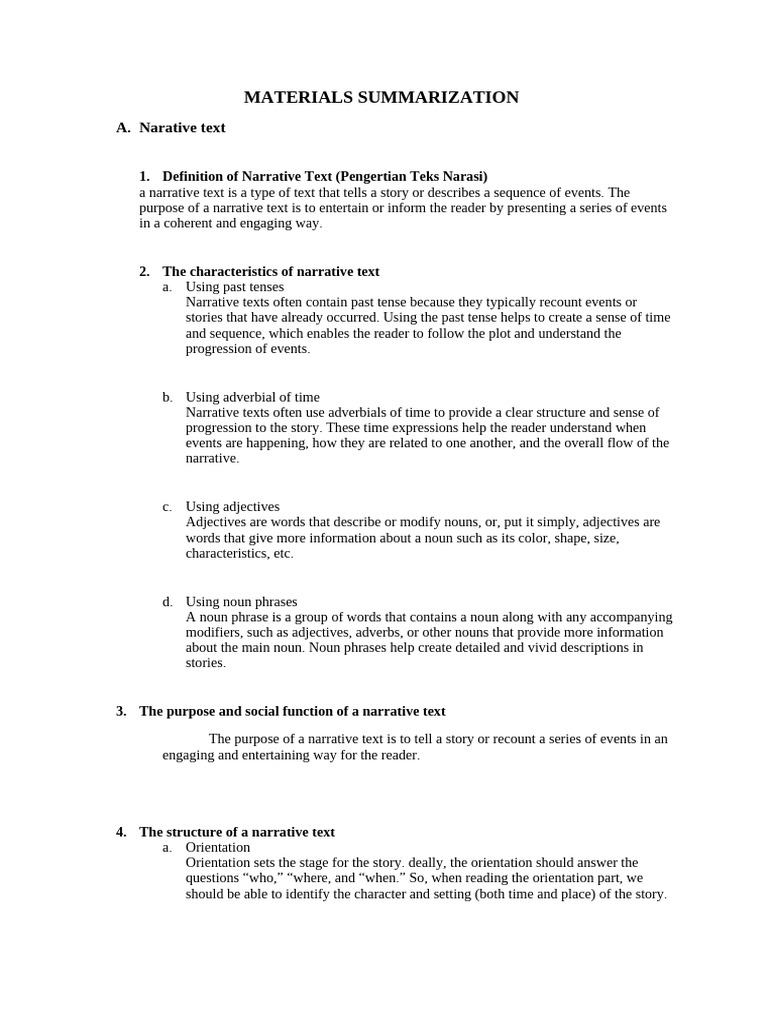 Materials Summarization | PDF