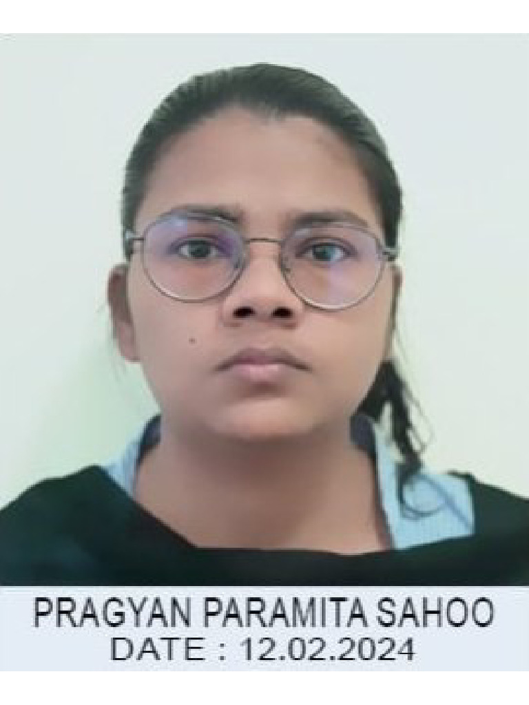 Photo, Passport, Pragyan Paramita Sahoo | PDF