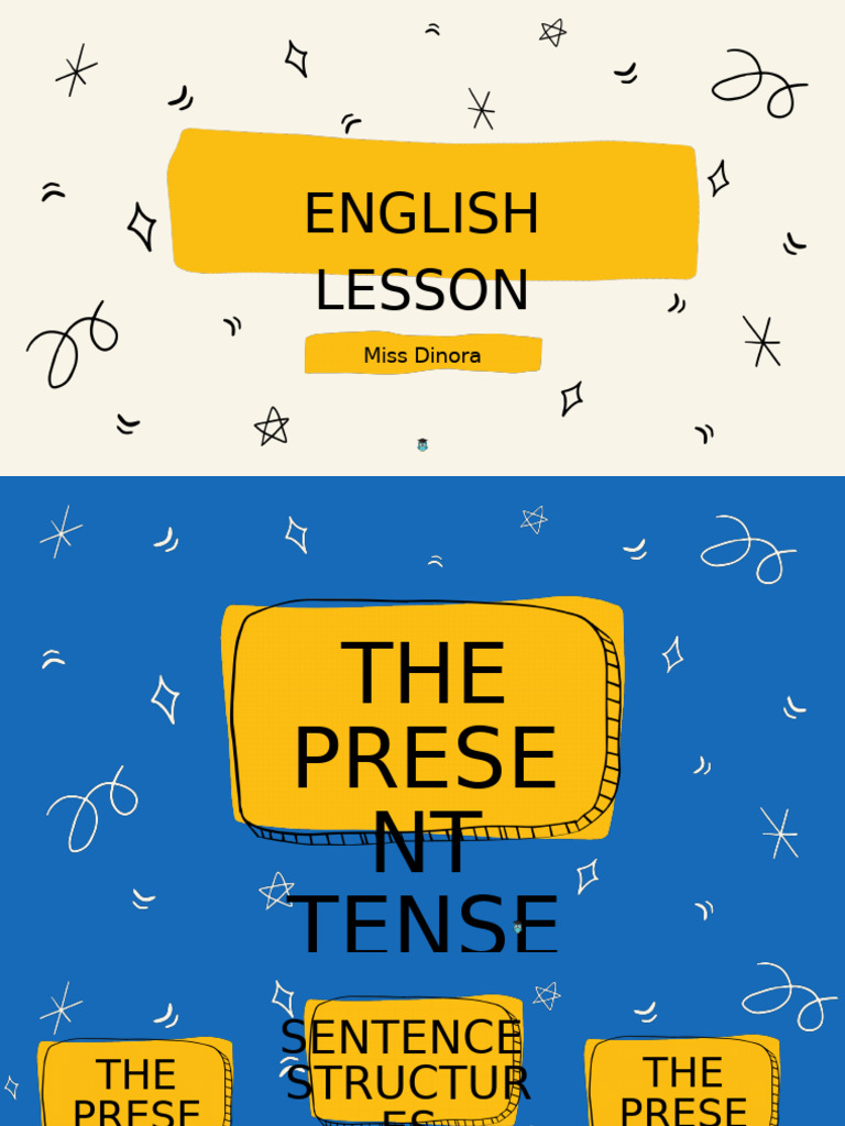 The Present Tenses Classroom Posters Grammar Guides - 143433 | PDF