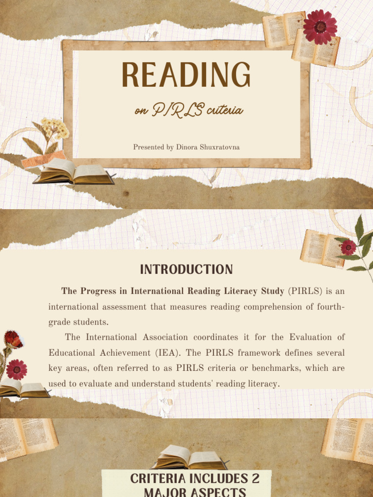 Reading On PIRLS Criteria | PDF