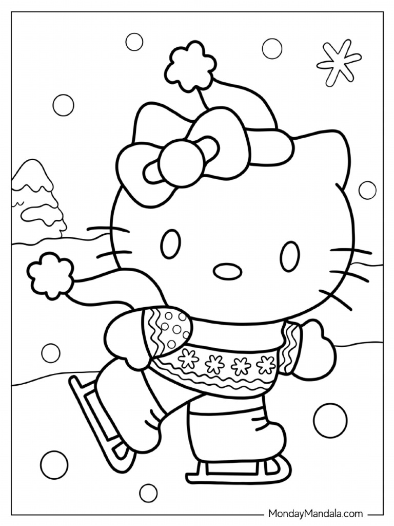Hello Kitty Ice Skating in Winter | PDF