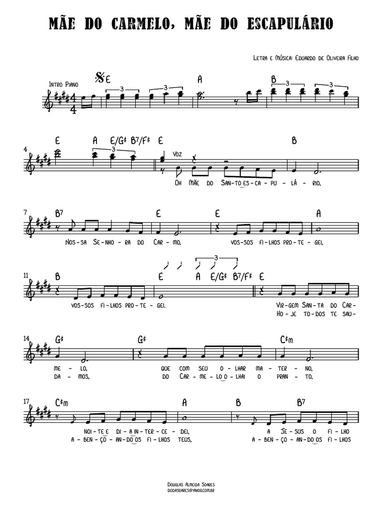 Mãe Do Carmelo Mãe Do Escapulário | PDF