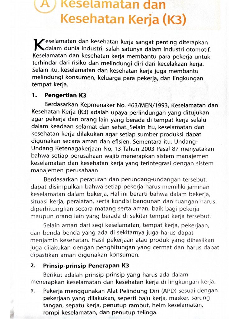 Pembahasan K3 Part 1 | PDF