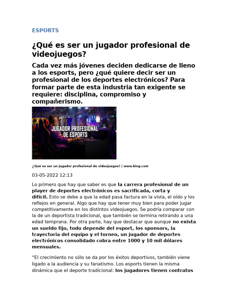 Esport | PDF