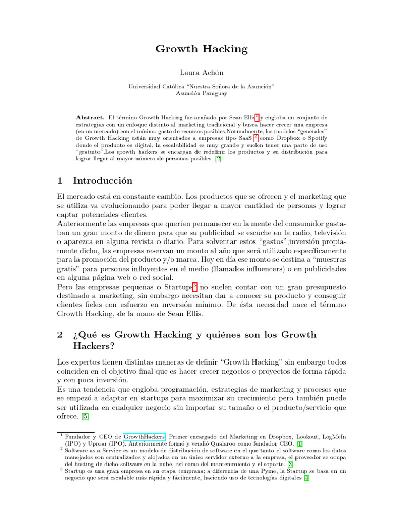 Growth Hacking | PDF
