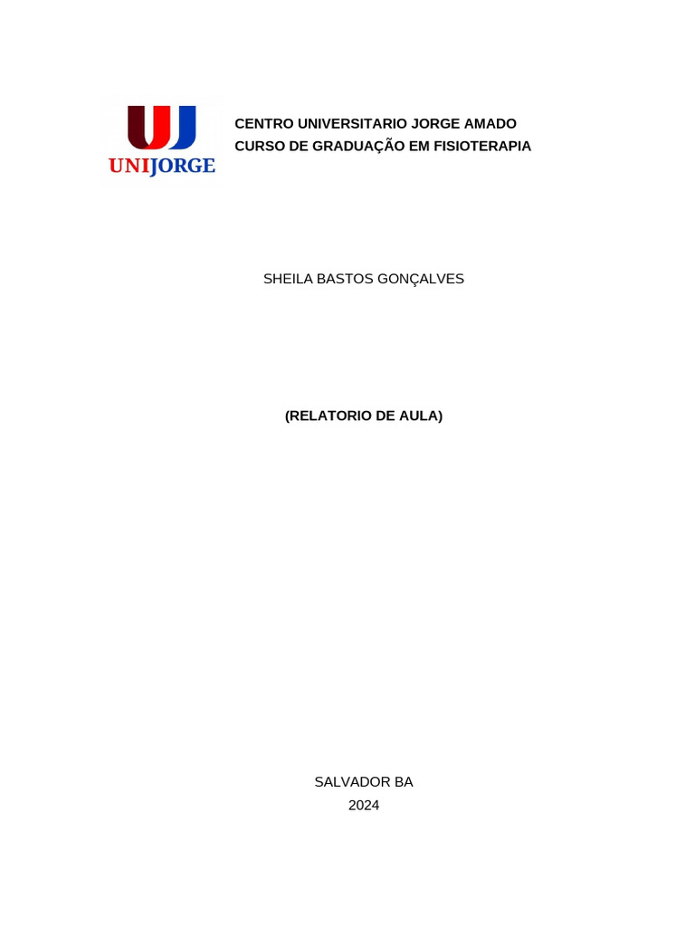 CENTRO UNIVERSITARIO JORGE AMADO. | PDF