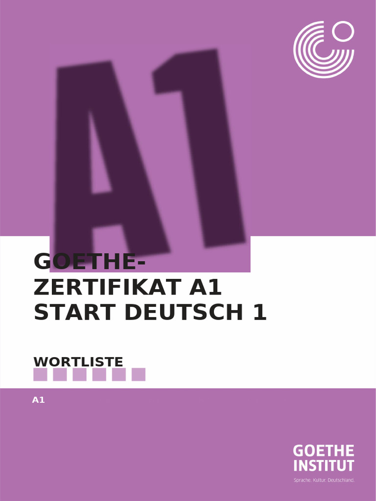 A1 Goethe | PDF