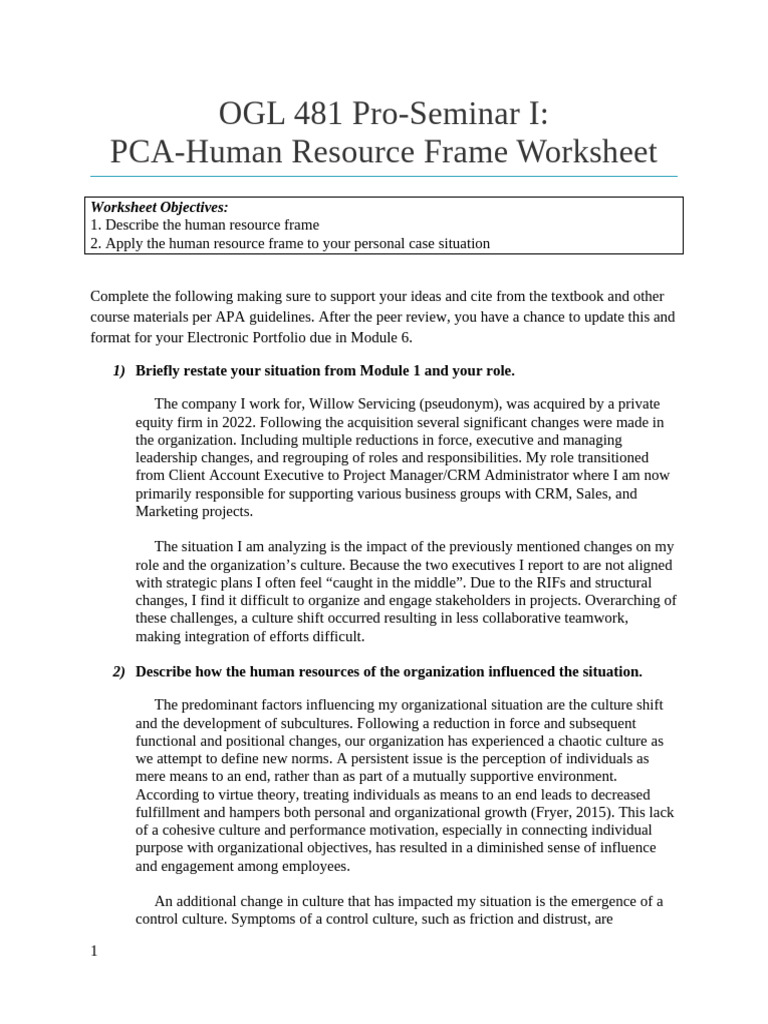 3 HR Frame Worksheet - 0911 | PDF | Human Resources | Career & Growth